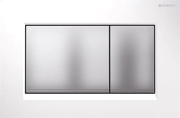 Sigma 30 Dual Flush Square White With Matte Chrome Buttons – Bathrooms ...